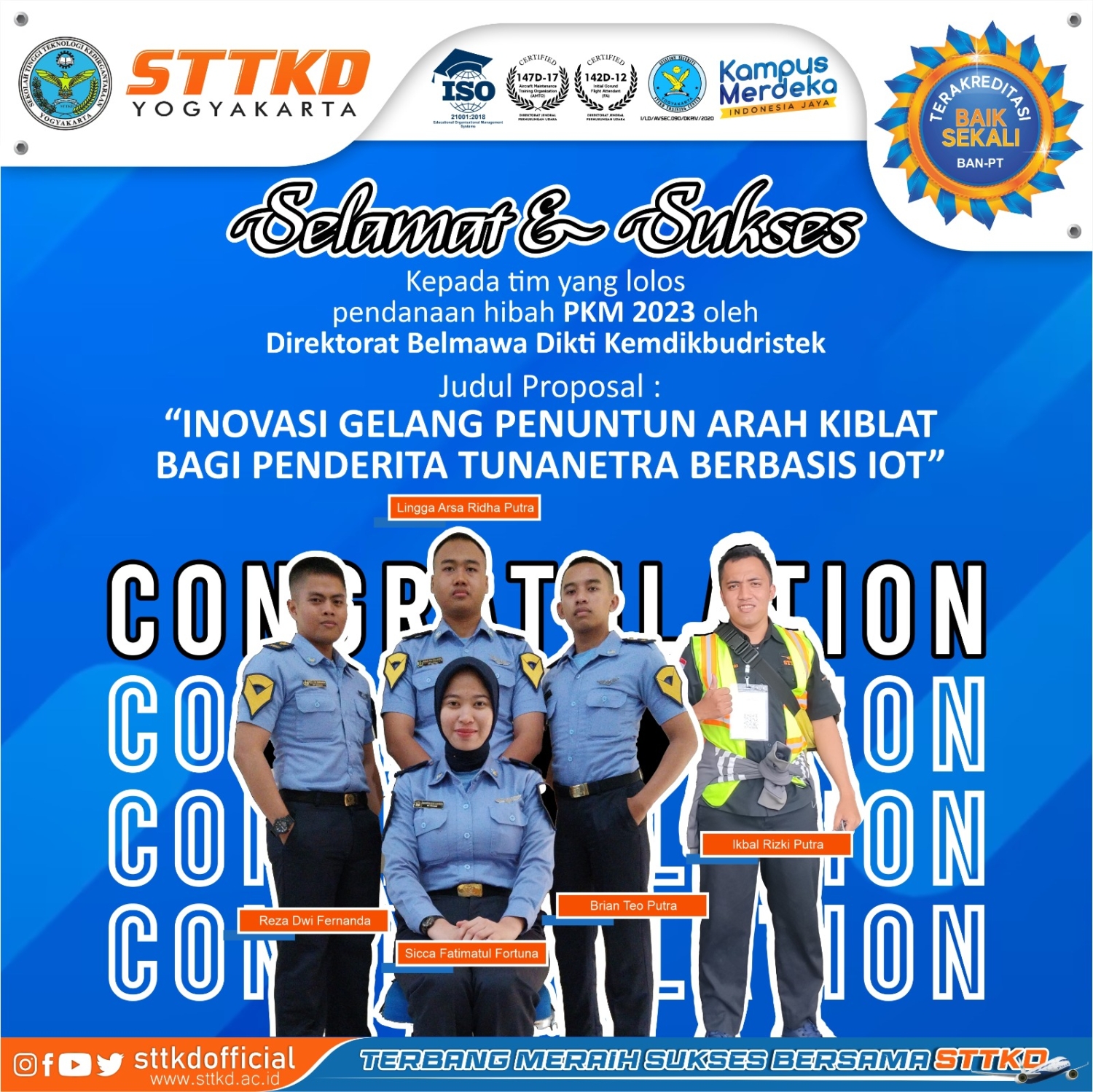 Selamat! 3 Kelompok PKM Asal STTKD Lolos Pendananan Tahun 2023 – P3M STTKD